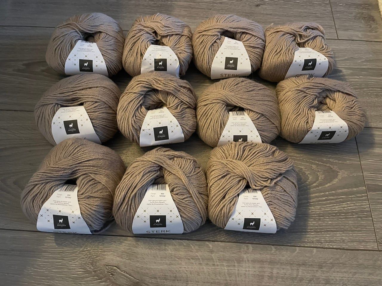 Sterk garn fra DSA, mini sterk, Hexa, Alpakka Tweed | FINN-torget
