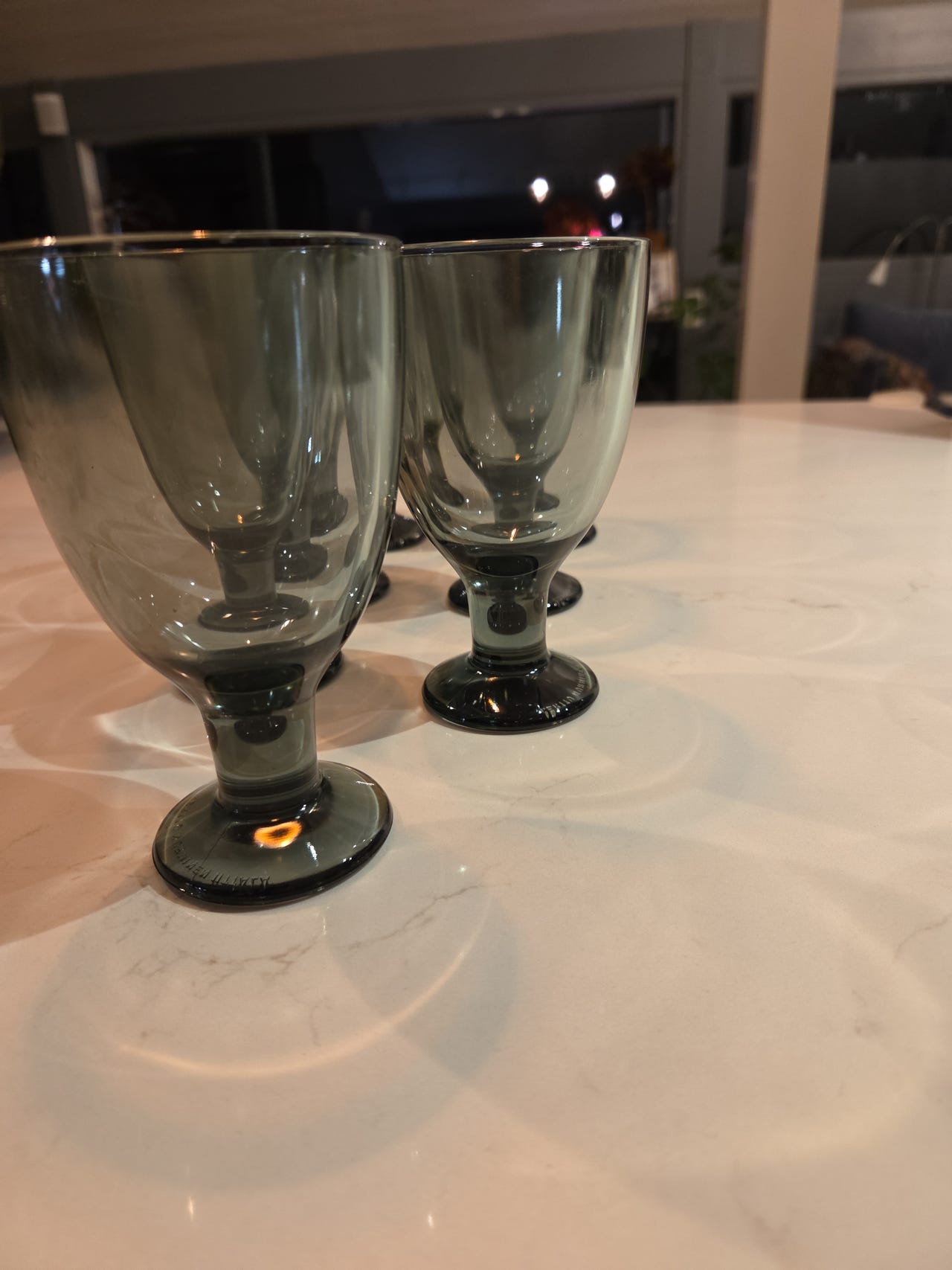 Stilig Iittala glass sett 7 stk sotet glass | FINN-torget