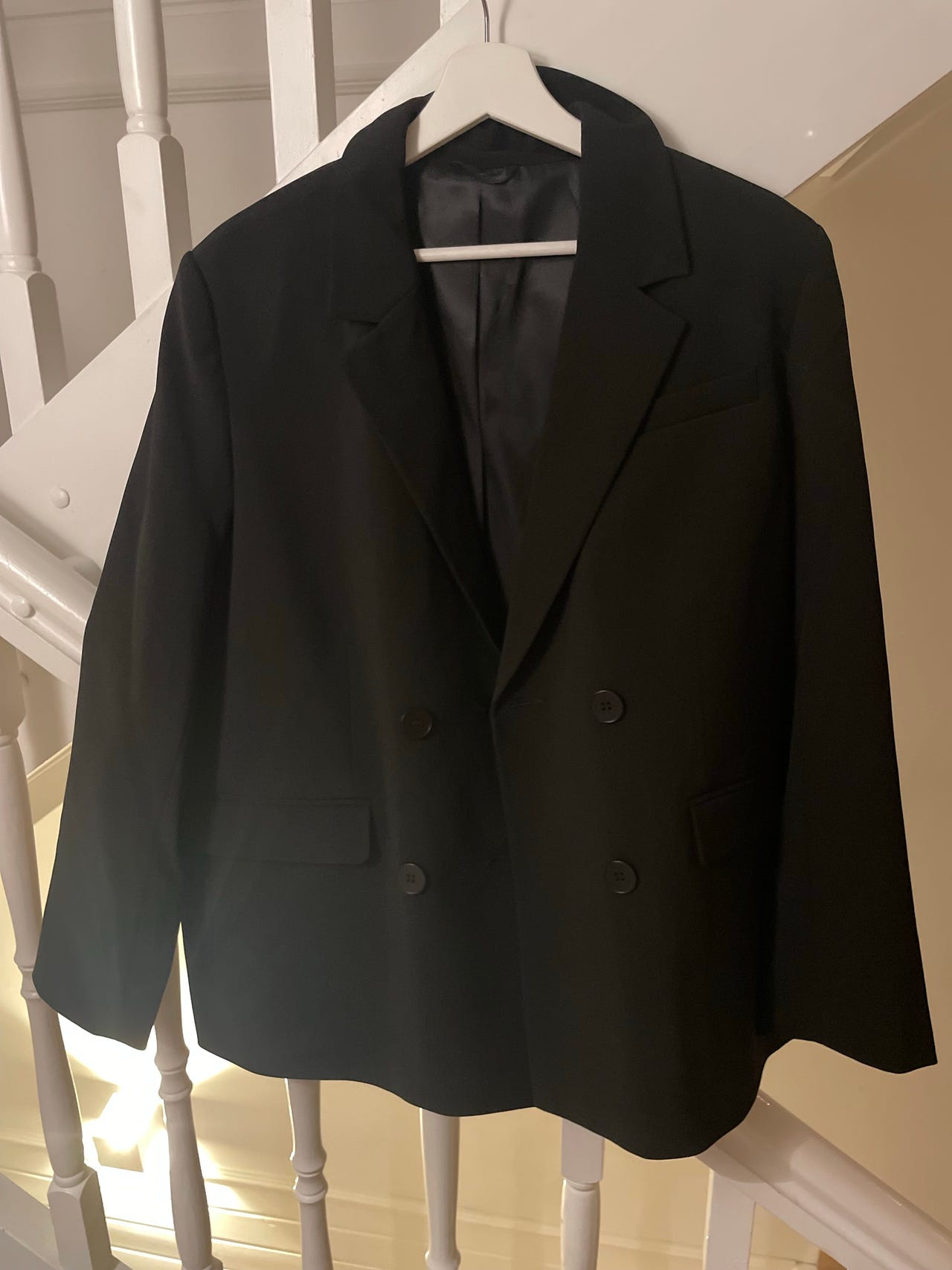 Sort blazer Oversized str M | FINN-torget