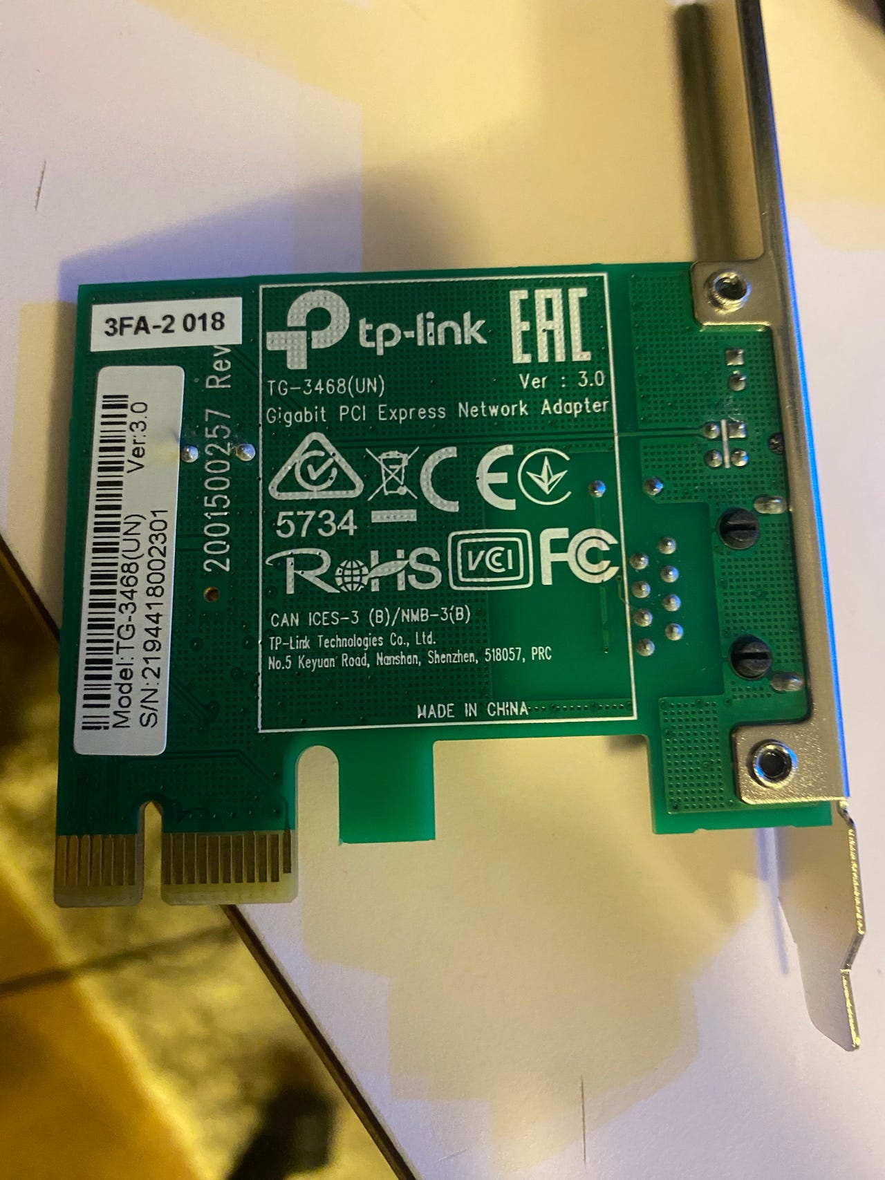 TP-Link TG-3468 Gigabit PCI Express Nettverkskort | FINN-torget