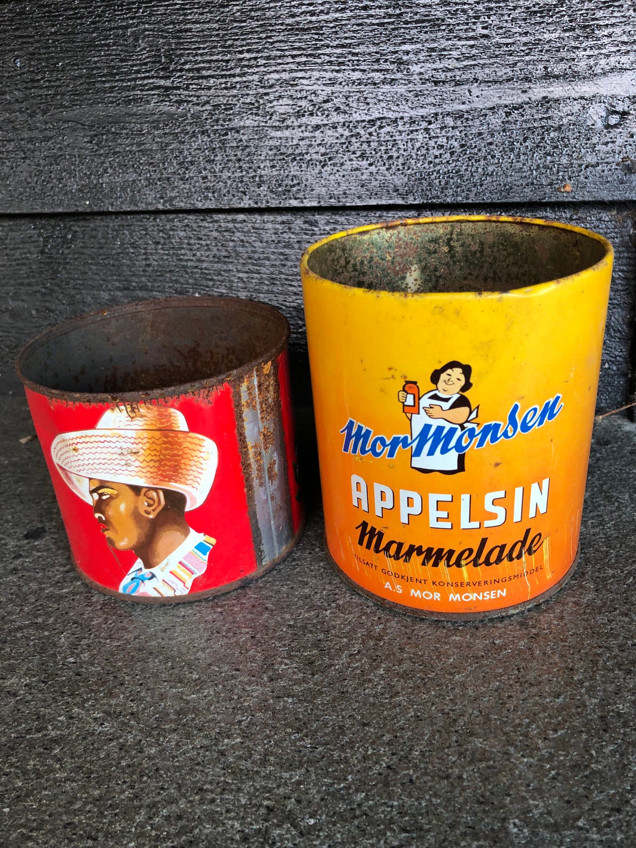 Metallbokser, Mor Monsen Appelsin Marmelade og Coop Vakuum Kaffe | FINN ...