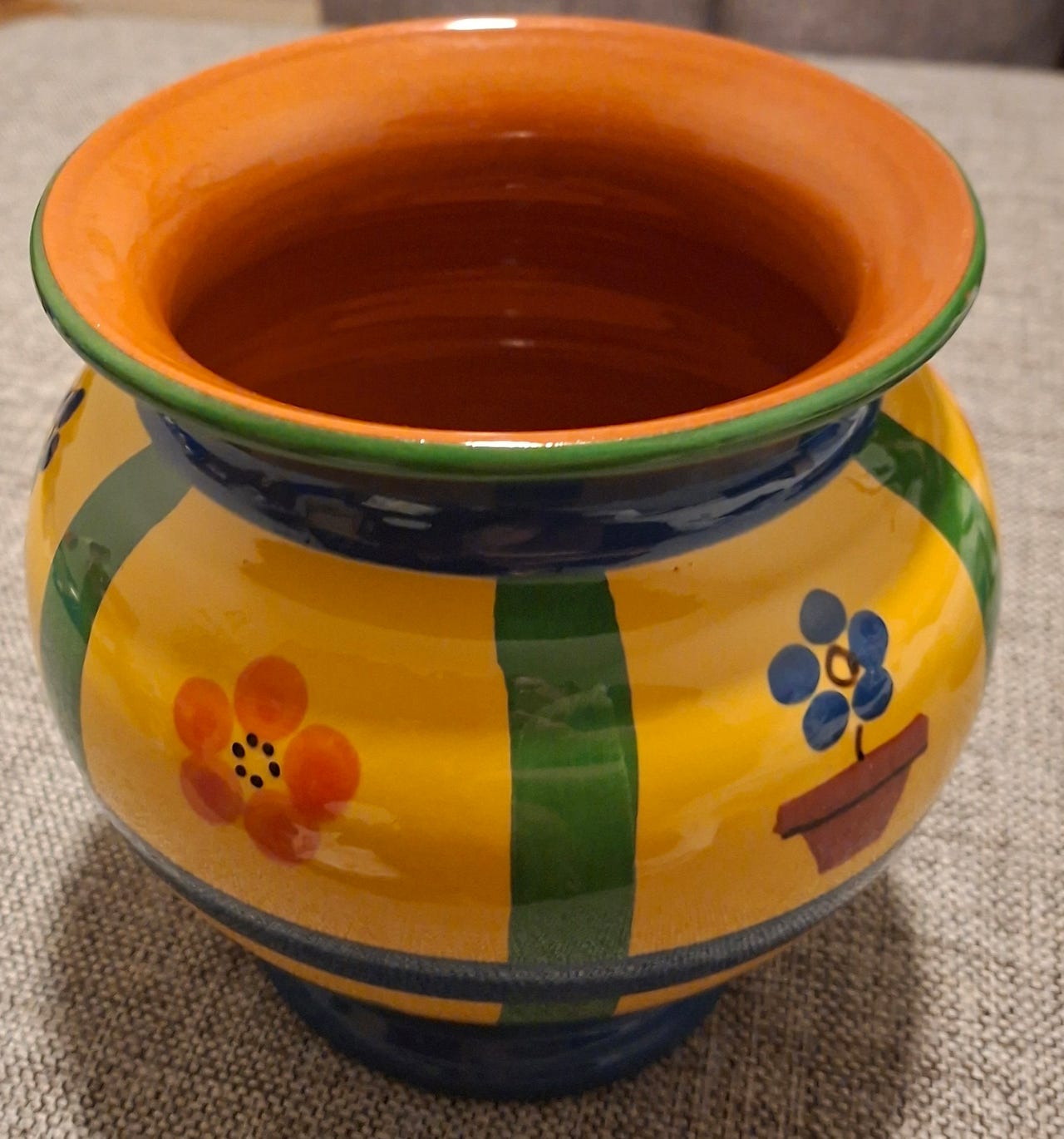 Sinclair håndmalt ungarsk keramikkvase 15 cm | FINN-torget