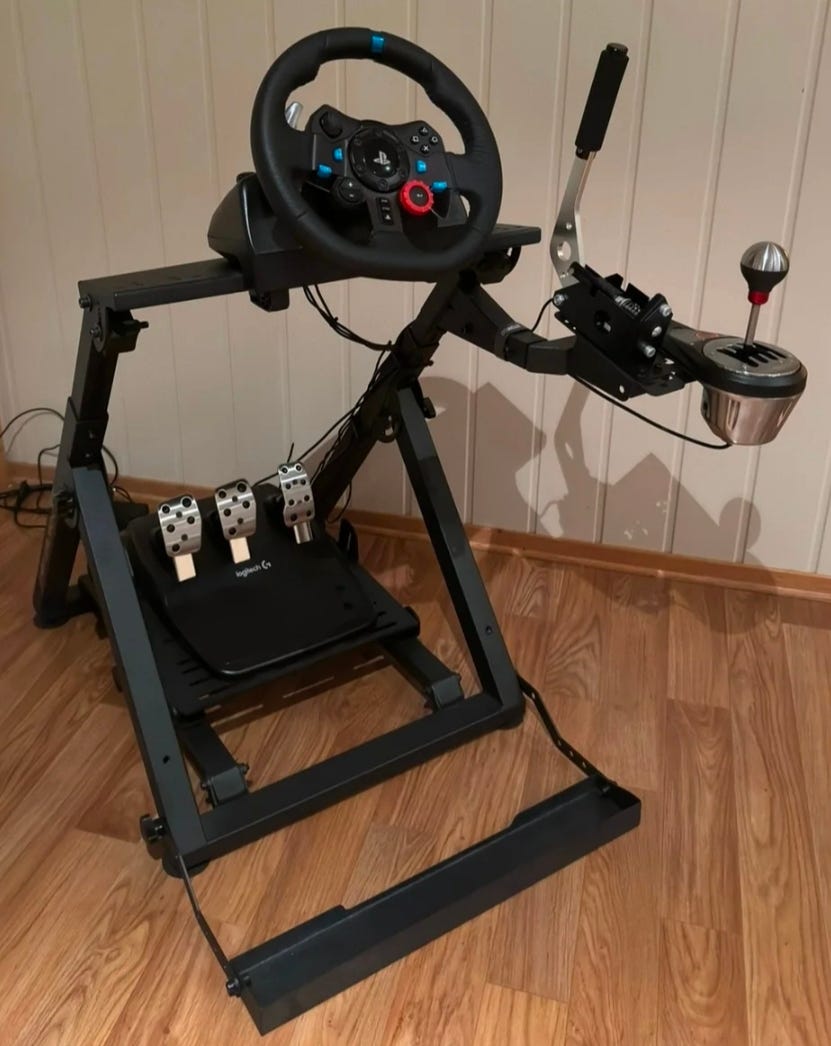 Simulator Racing Rig - Logitech G29 + girspak og håndbrekk 🔥 | FINN-torget