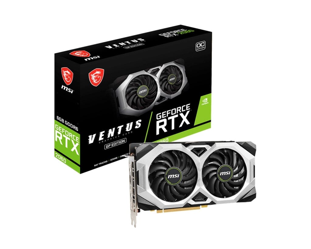 MSI GeForce RTX 2060 VENTUS GP OC - Grafikkort - GF RTX 2060 - 6 GB ...