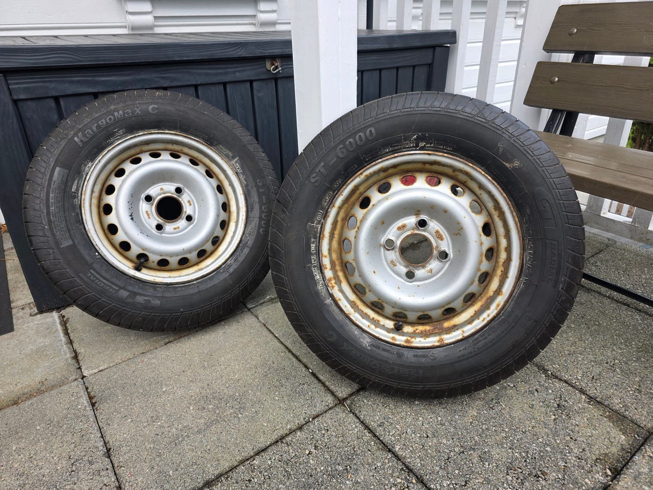 Tilhenger hjul 155/80R13 KargoMax ST-6000 selges | FINN-torget