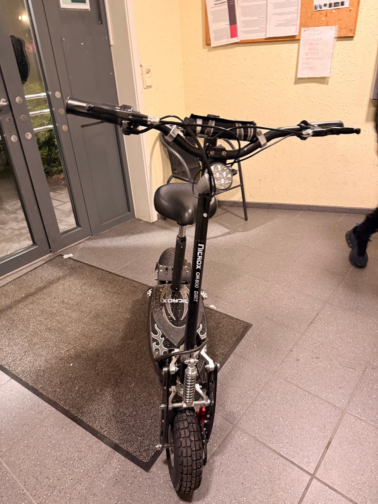 Nicrox OR800 Dirt – Elektrisk Scooter med sete | Kraftig 800W | 24V 8A ...