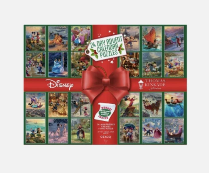 Ceaco Thomas Kinkade-Disney 1000-Piece 24-Day Advent Calendar | FINN-torget