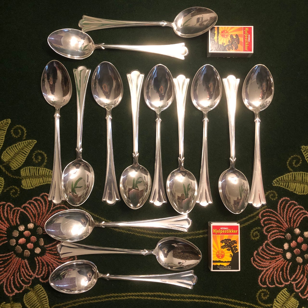 ️ Lilje skjeer 18,5 cm 830S sølv | FINN-torget