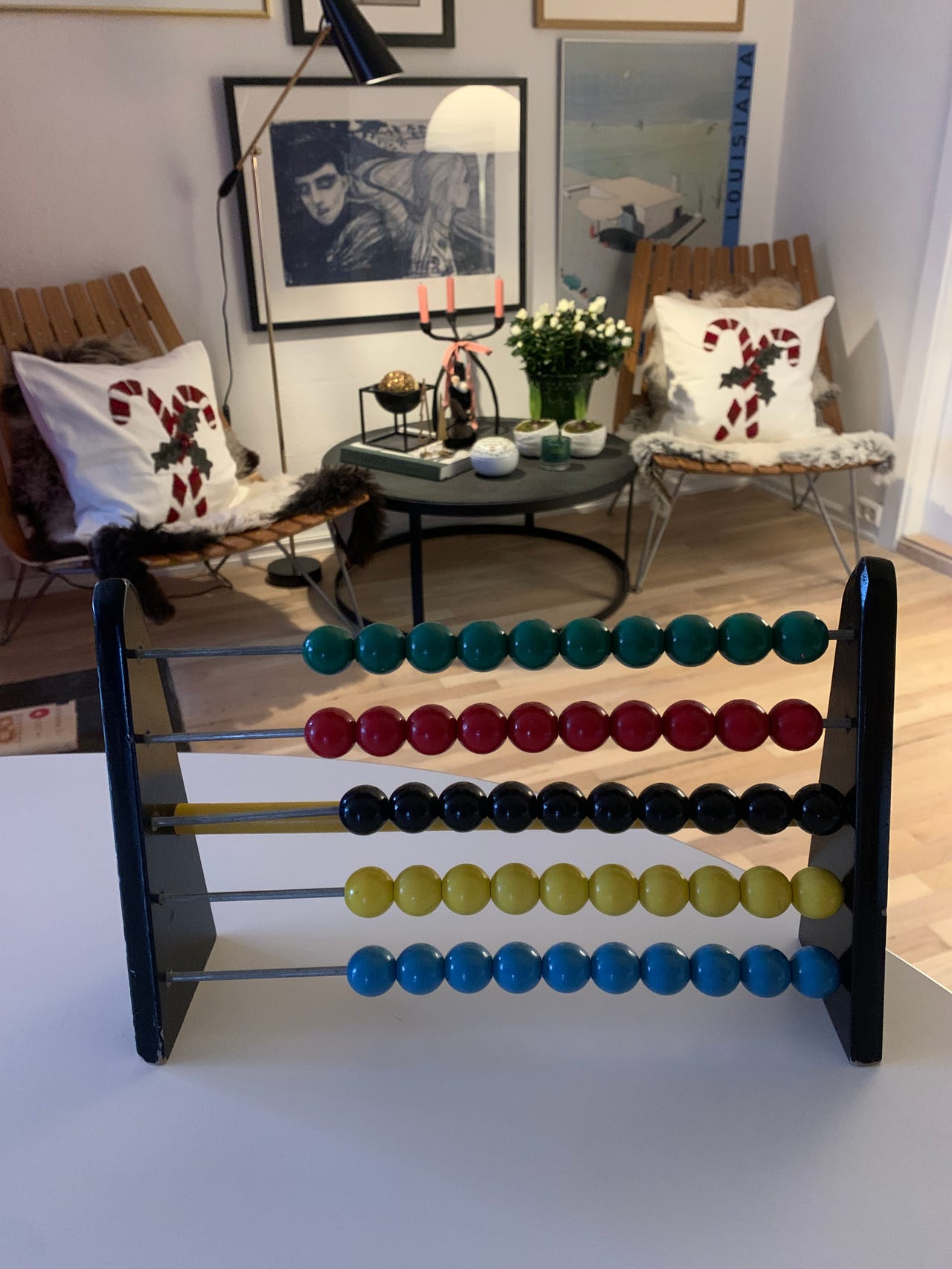 BRIO - Sweden - vintage kuleramme - Abacus I tre - fra 60- tallet ...