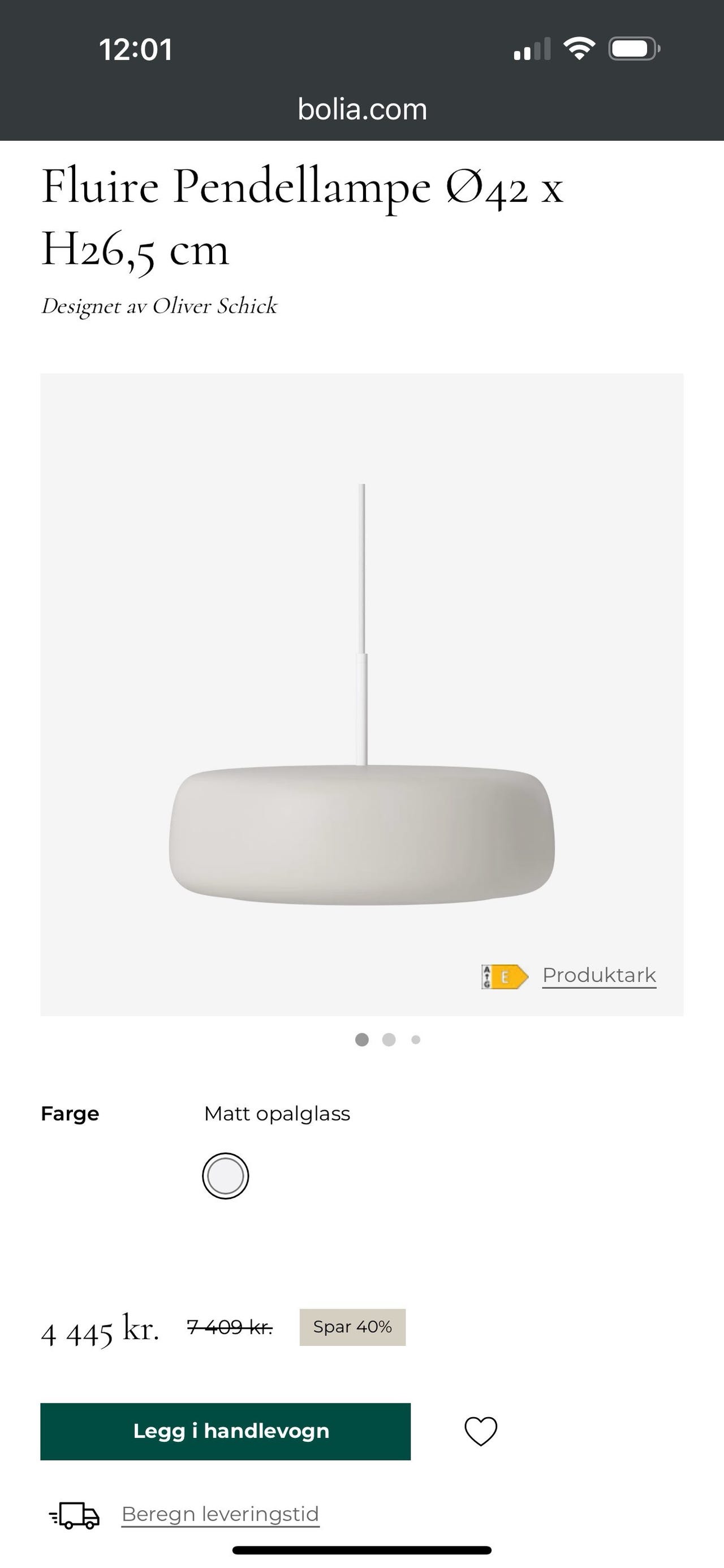 Bolia Fluire | FINN-torget