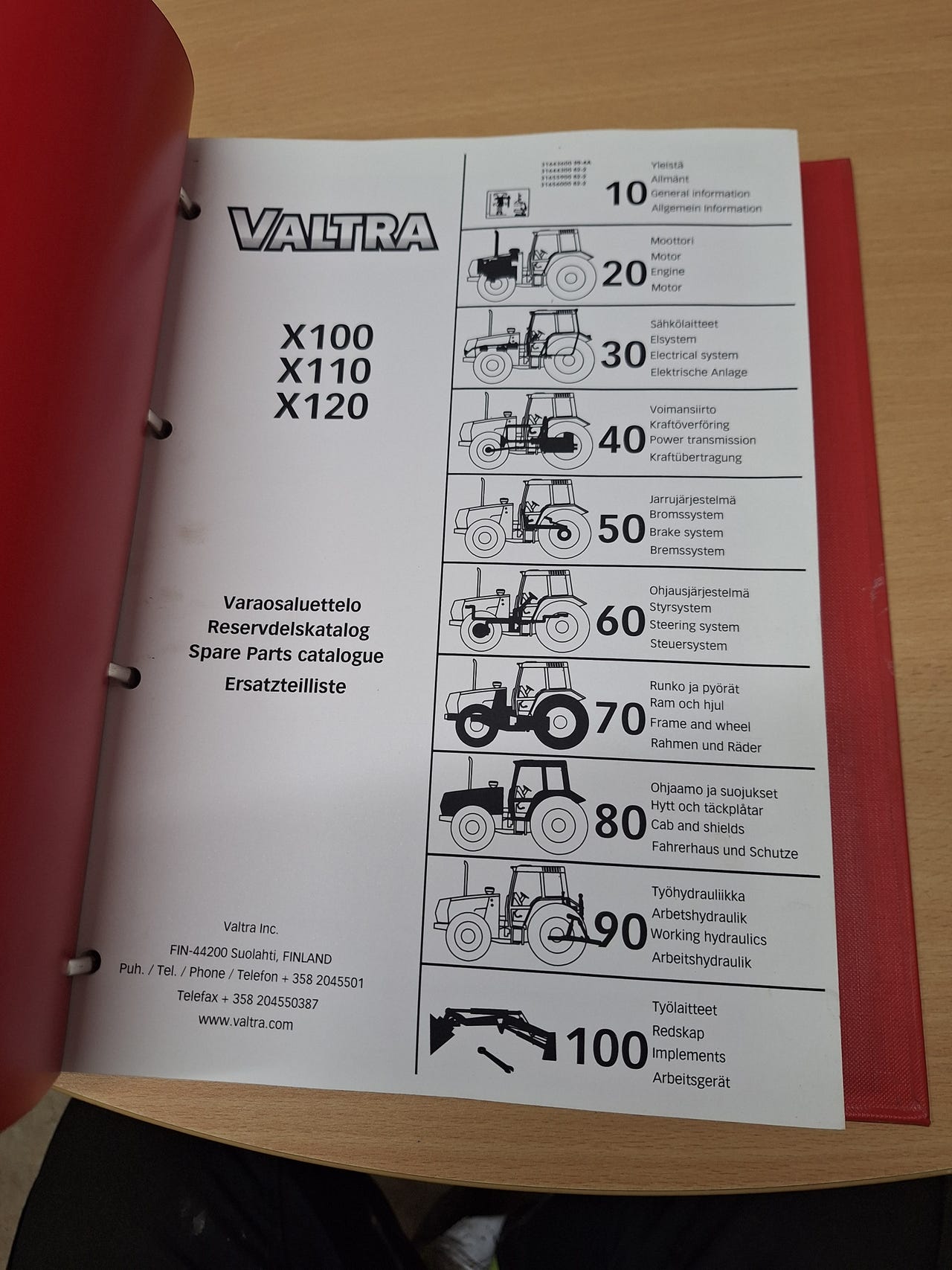 Delekatalog valtra × 100, 110 og 120 | FINN-torget