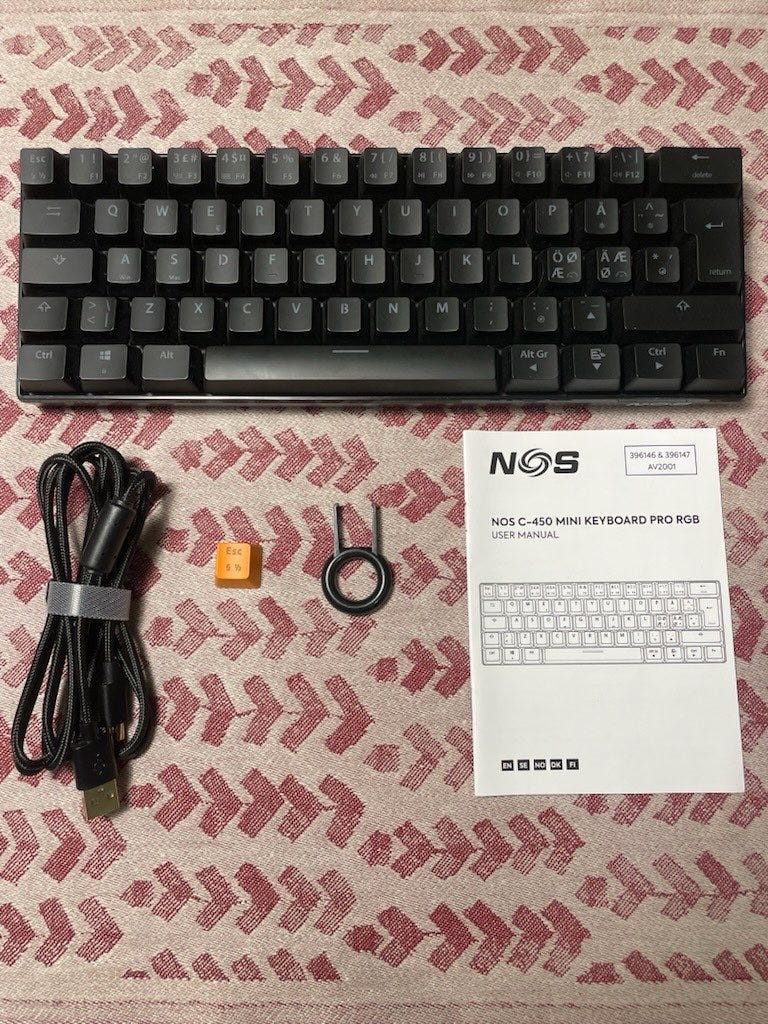 NOS C450 gamingtastatur + Logitech mus | FINN-torget