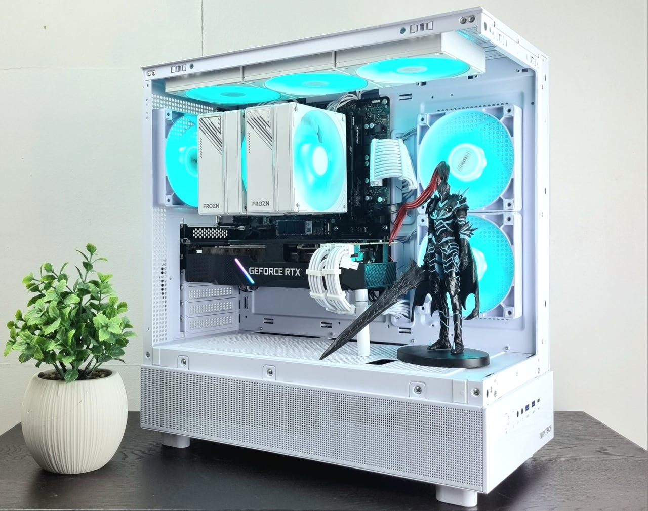 🎄 Kraftig Hvit Gaming PC – RYZEN 5 & RTX 2080 Super + 1TB SSD | FINN-torget