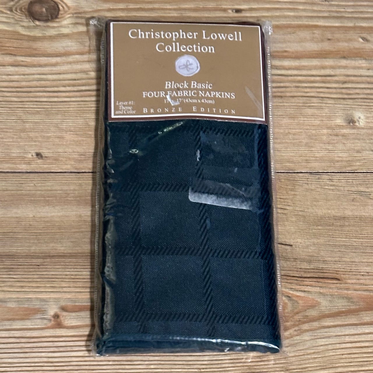 Vintage 4 stk Servietter i tekstil fra Christopher Lowell collection ...
