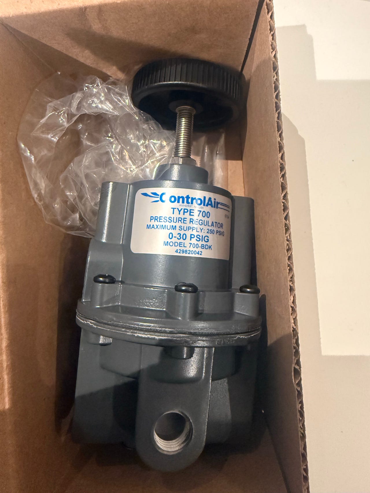 Proff trykkregulator fra ControlAir – Type 700, 0–30 PSI | FINN-torget