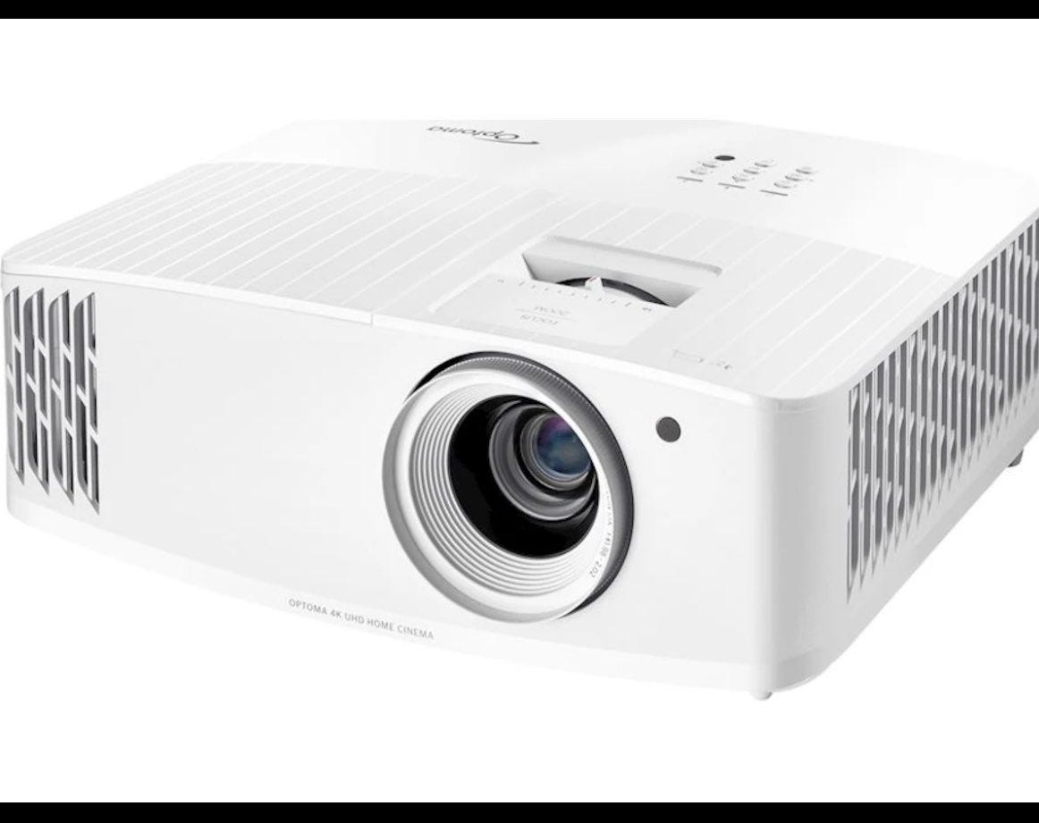 Optoma 4k DLP projektor + 108” lerret | FINN-torget