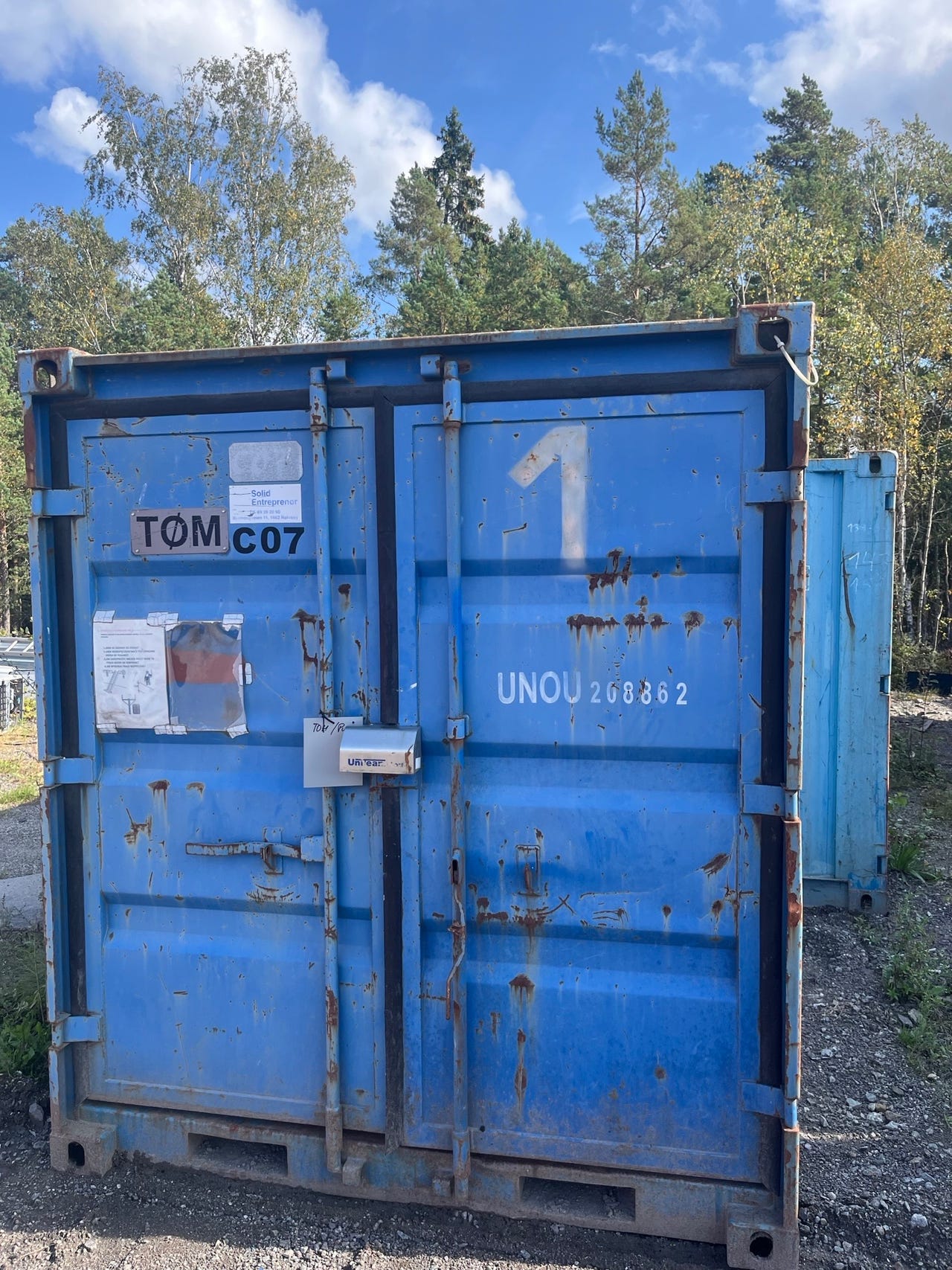 10 fot container grei stand | FINN-torget