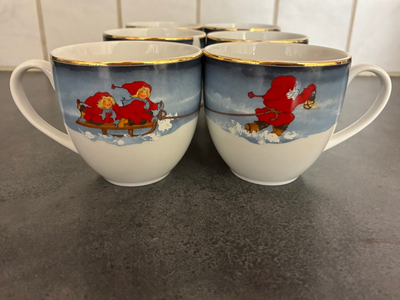 Eva Merok Vinternatt 6 julekrus vintage 1990-talls | FINN-torget