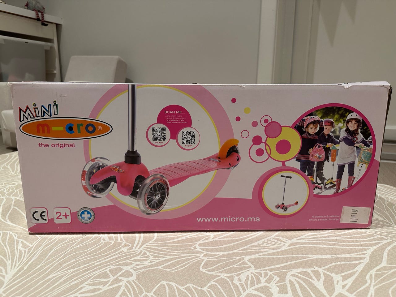 Micro Mini 3-hjuls sparkesykkel rosa | FINN-torget