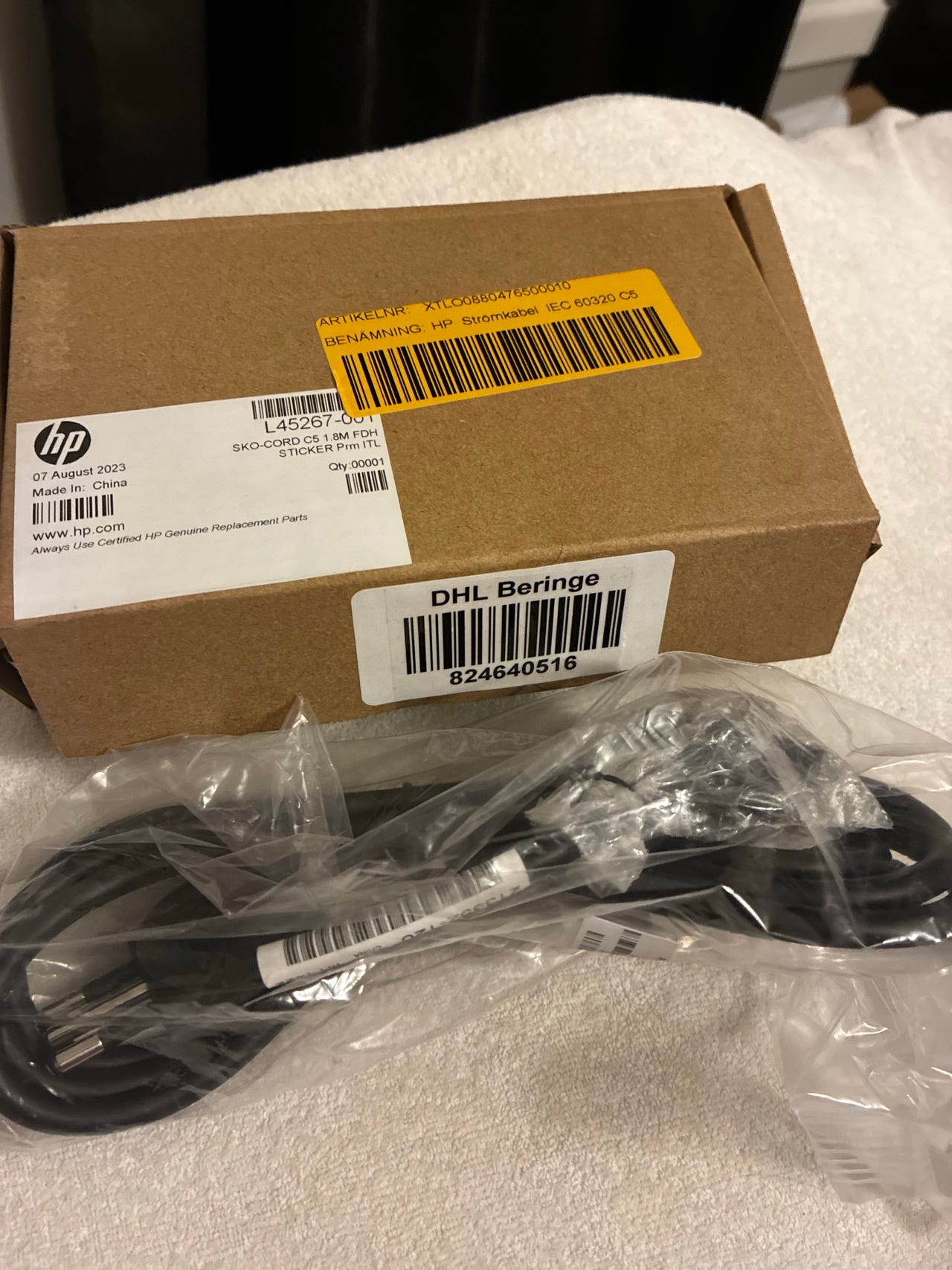 HP SKO-CORD C5 1.8M FDH STICKER Prm ITL | FINN-torget