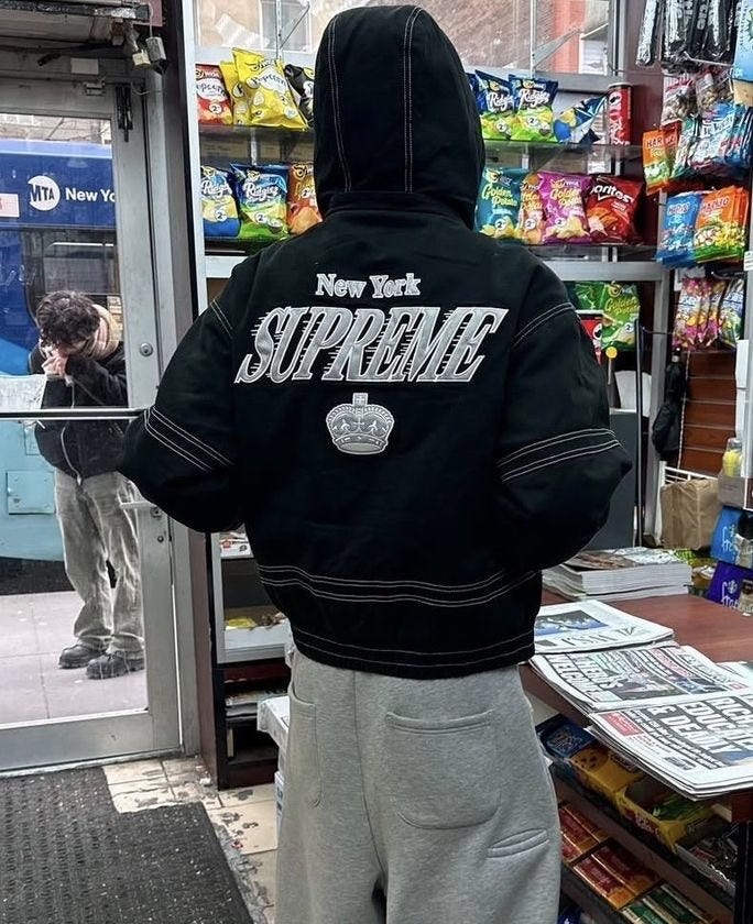 Supreme x Mitchell and Ness Jakke (M) | FINN-torget