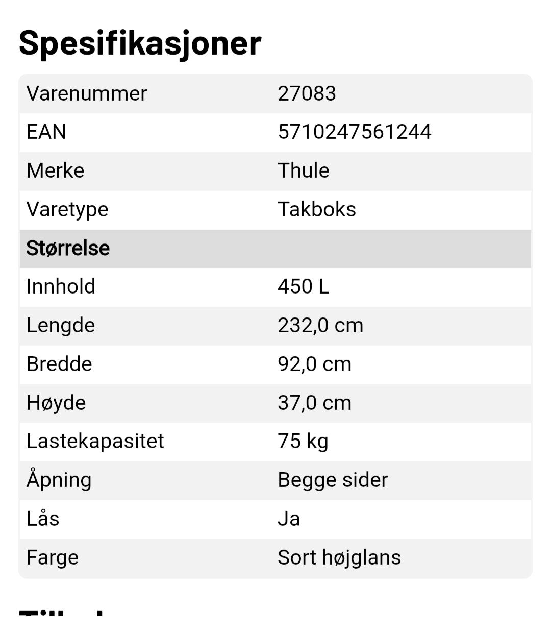 Skiboks med stativ til Tesla Model Y | FINN-torget