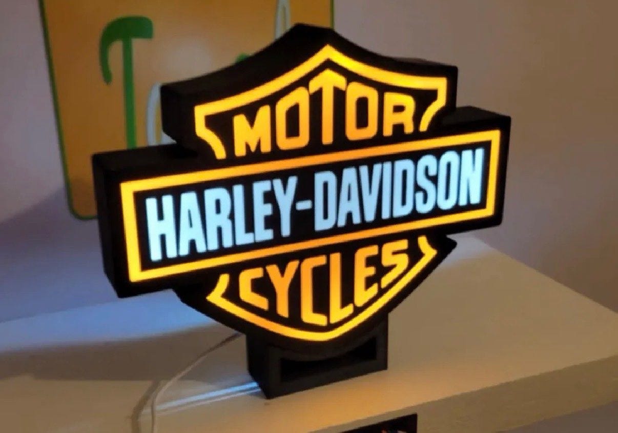 Harley-Davidson LED Skilt | FINN-torget