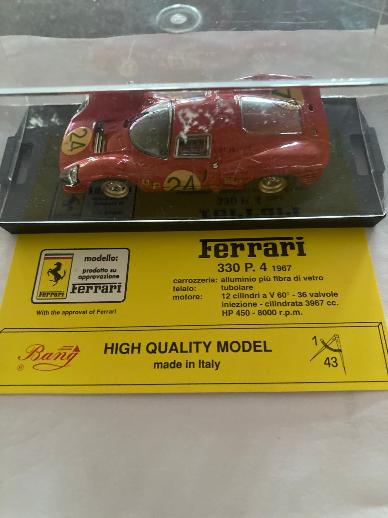 Ferrari 330 P4 1967 modellbil 1:43 | FINN-torget