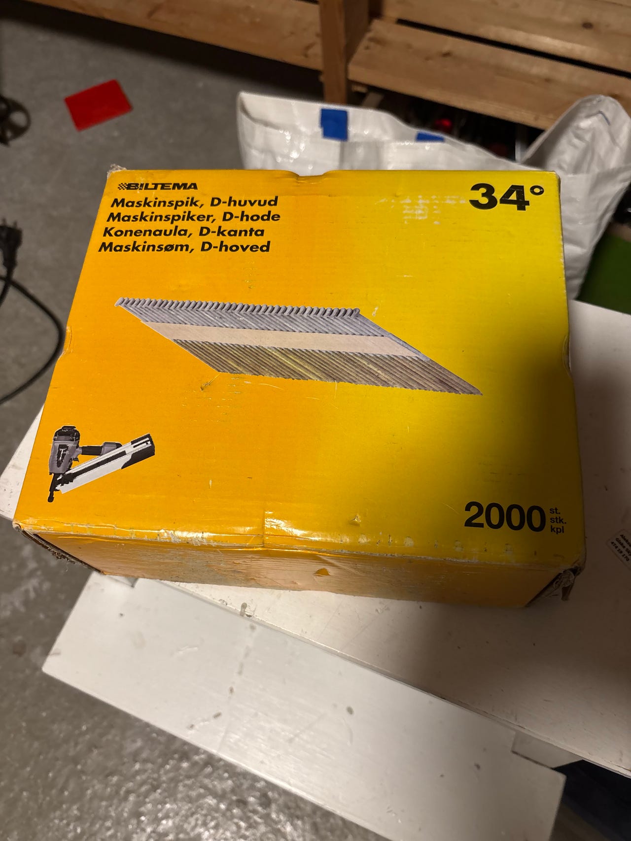 2000 maskinspiker d-hode 90x3,1 34° | FINN-torget