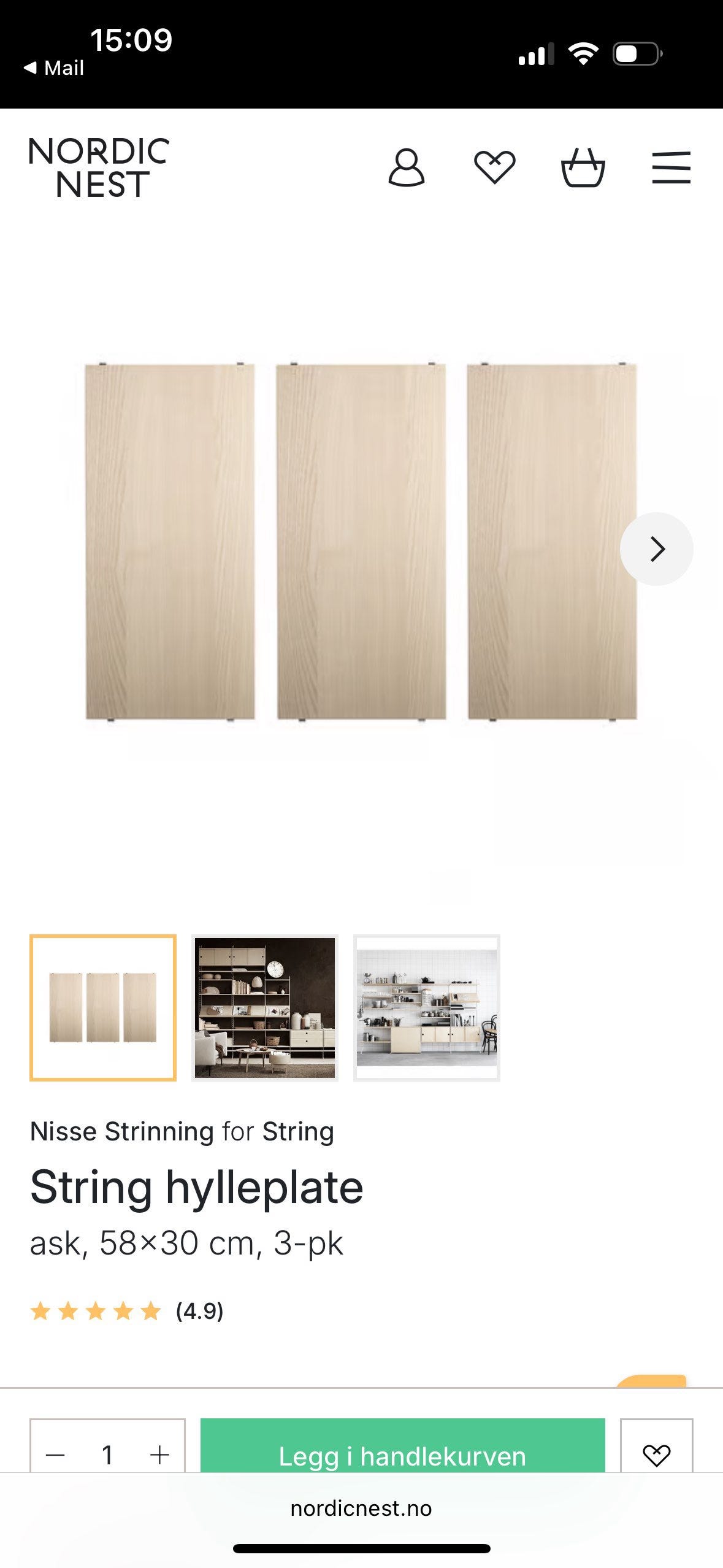 String hyller | FINN-torget