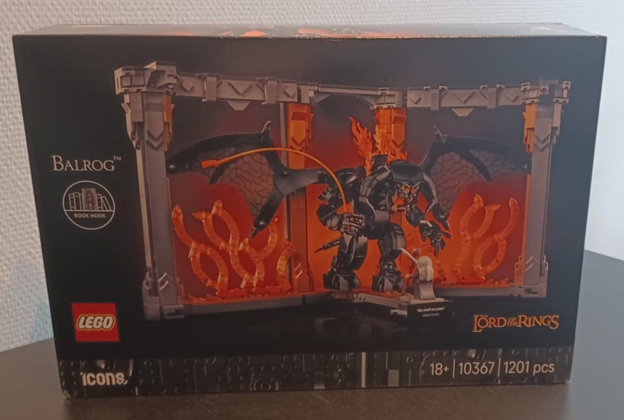 Lego 10367 The Lord of the Rings: Balrog Book Nook Ny i esken! | FINN ...