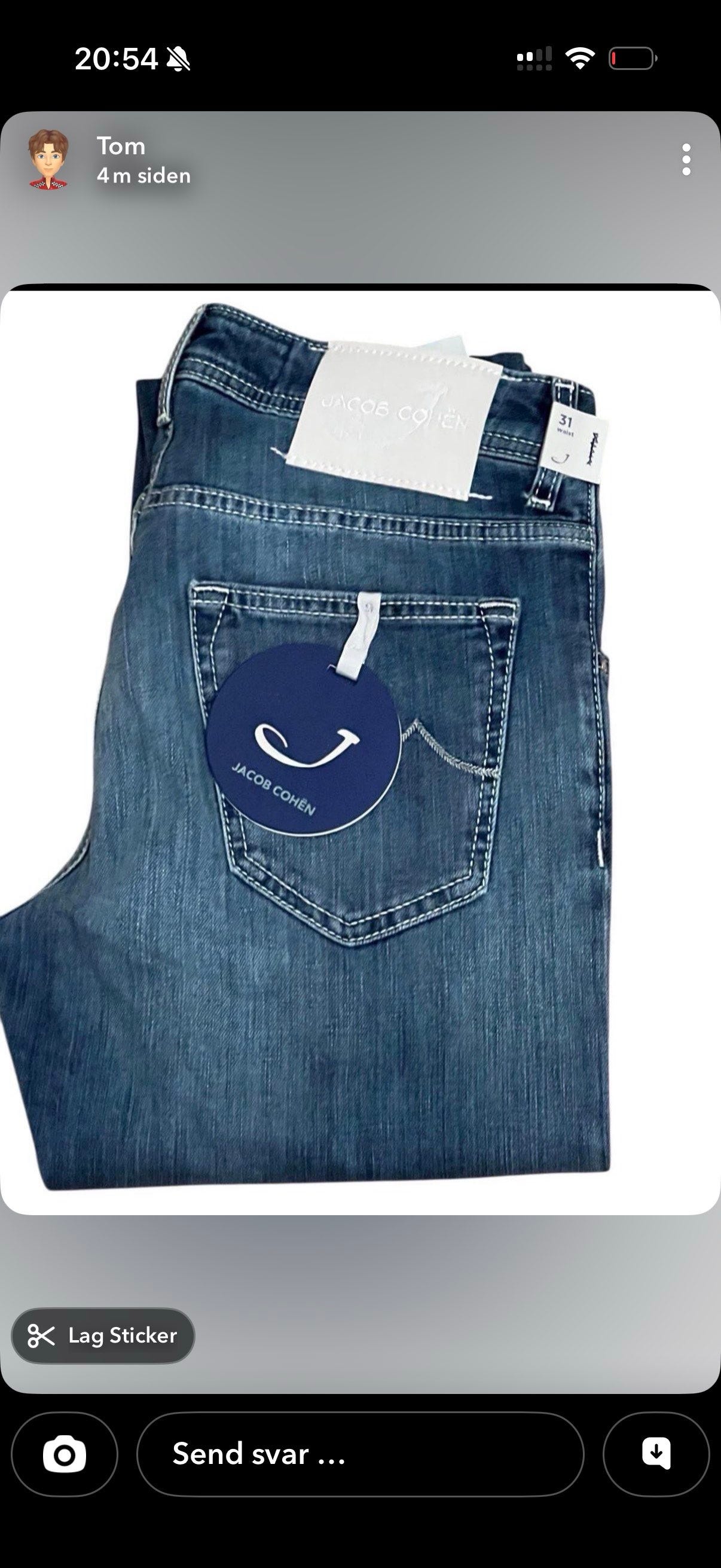 Jacob Cohën jeans blå bomull W31 M | FINN-torget