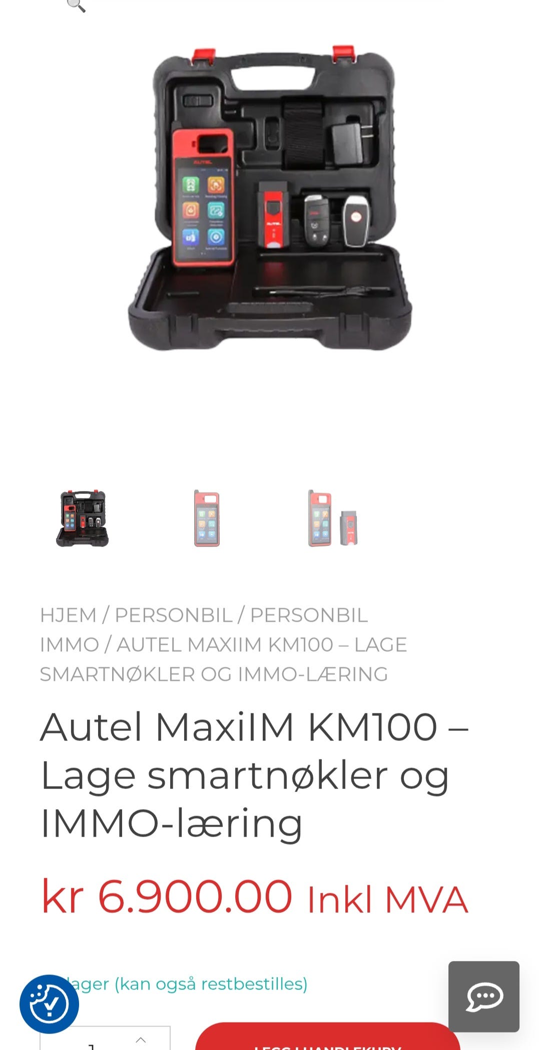 Autel MaxiIM KM100 – Lage smartnøkler og IMMO-læring | FINN-torget