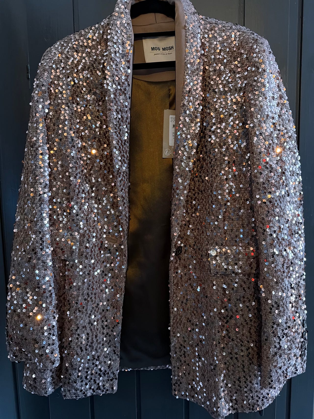 Mos Mosh M/Lia Blazer brun polyester dame størrelse 38 | FINN-torget