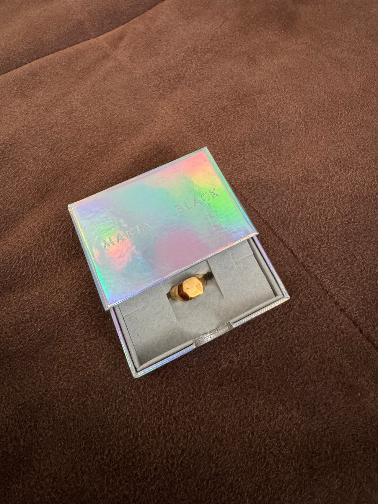 Maria black ring | FINN-torget