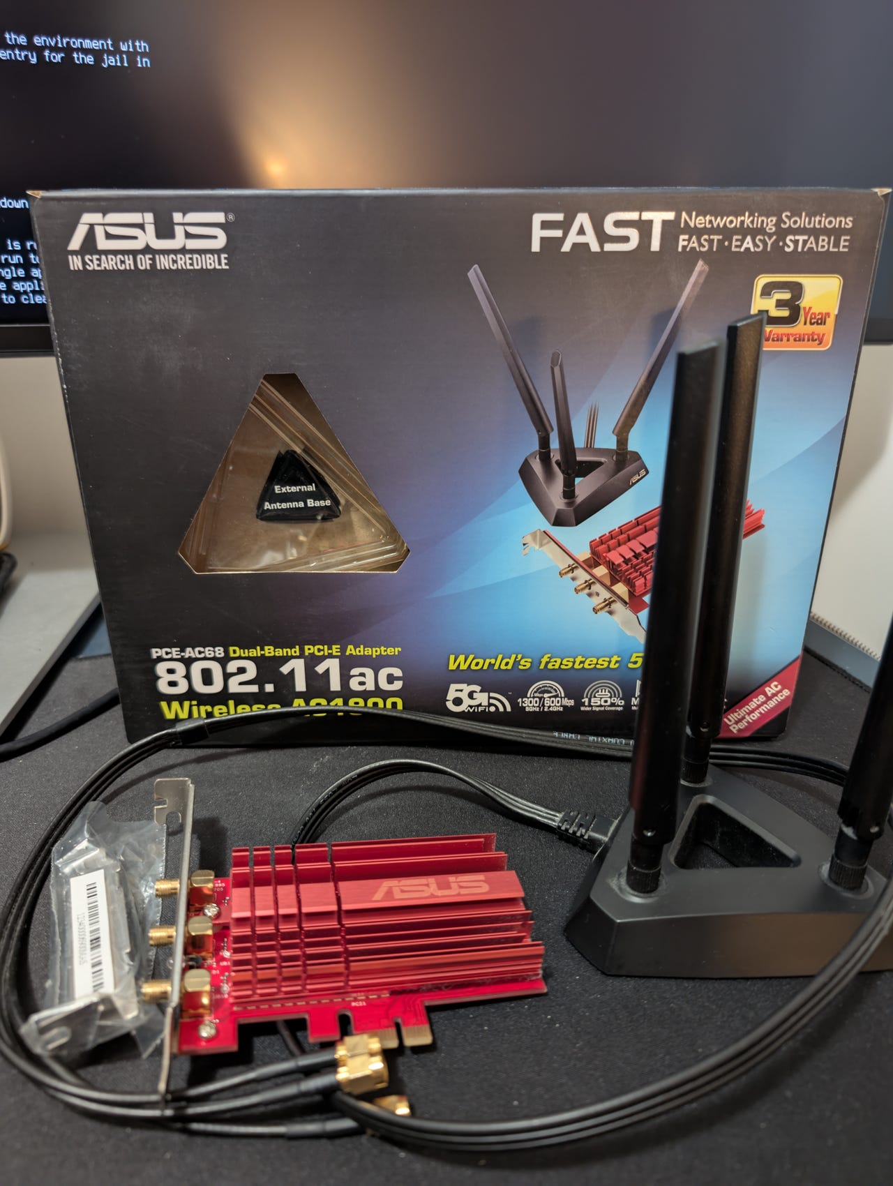 Asus PCE-AC68 WiFi-ac PCIe-adapter | FINN-torget