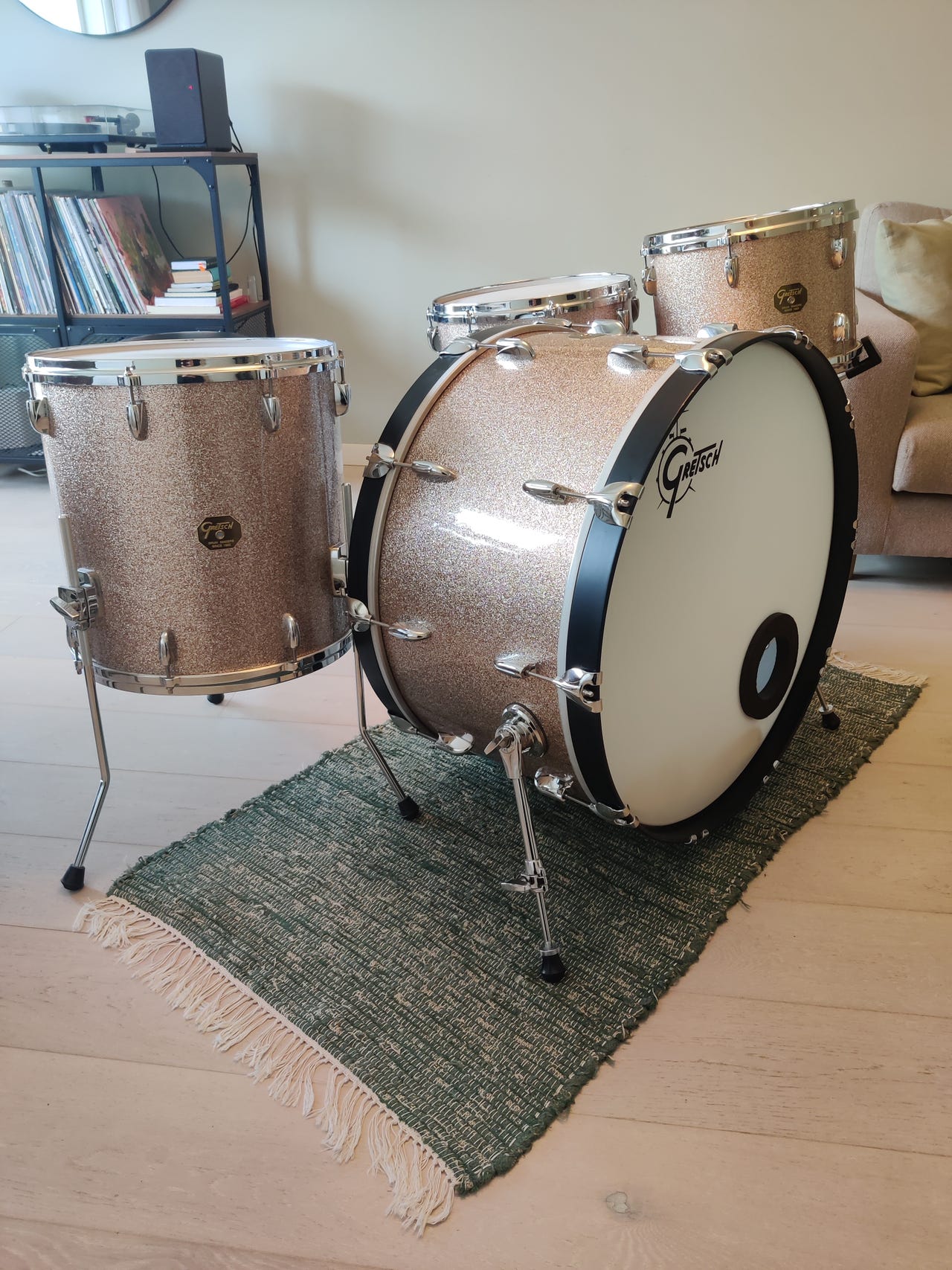 Gretsch USA Custom trommesett - Champagne Sparkle | FINN-torget
