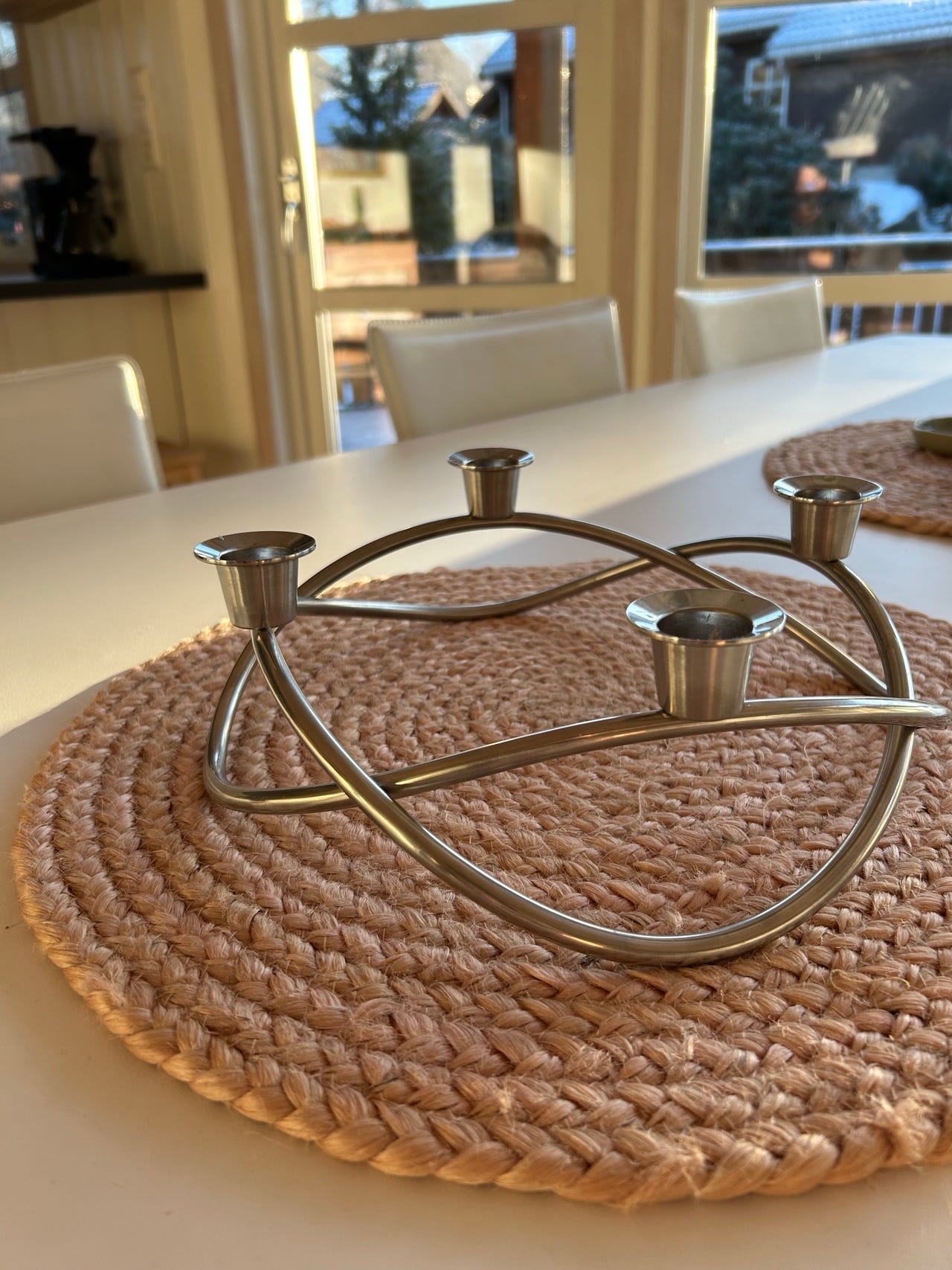 Georg Jensen Lysestake/adventstake i matt stål | FINN-torget