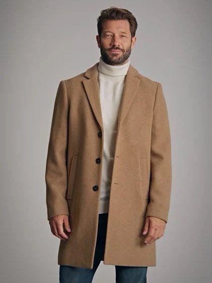 Mario Conti Frakk Beige Ull Herre S | FINN-torget