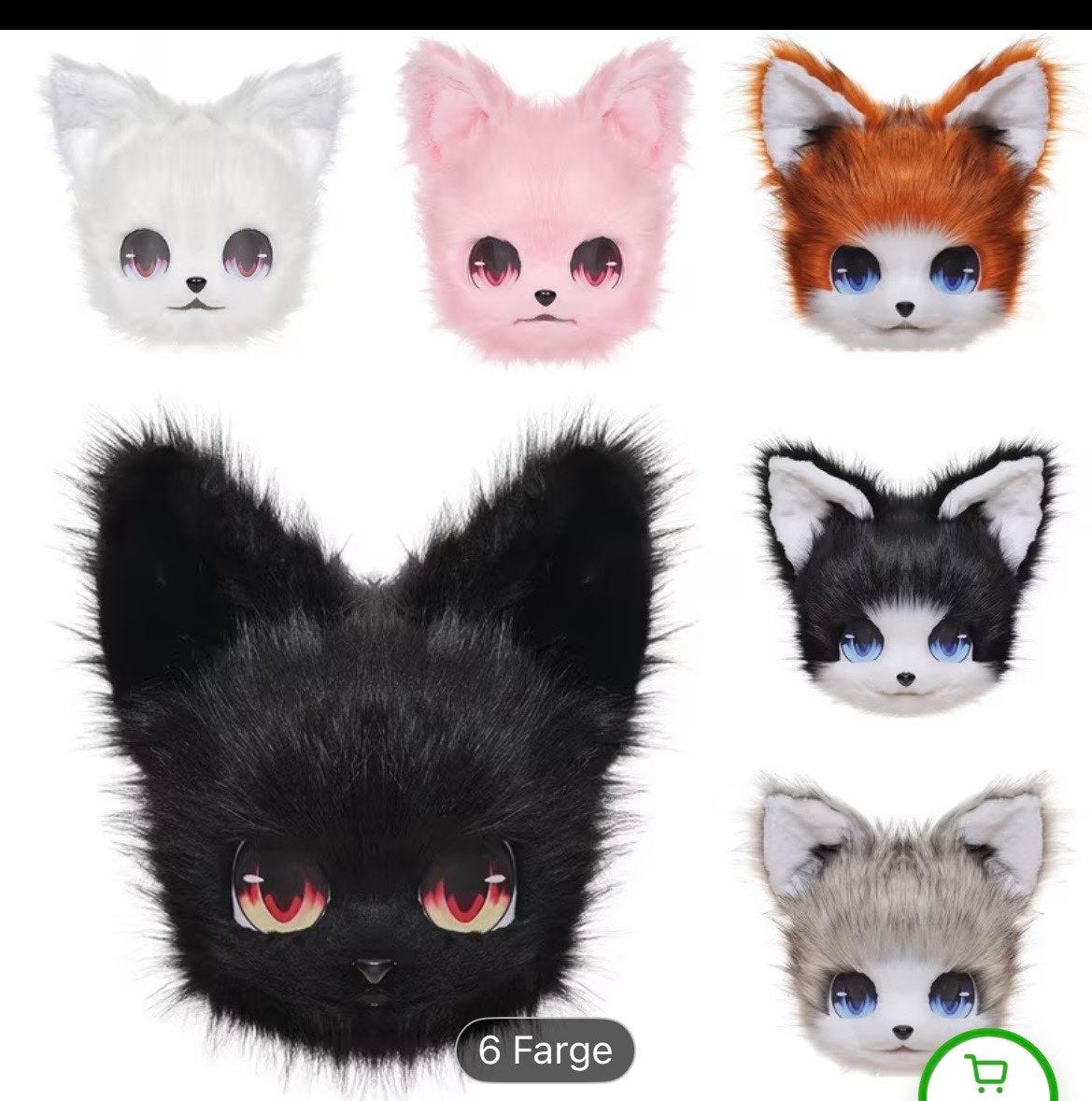 Furry masker, haler og sko. | FINN-torget