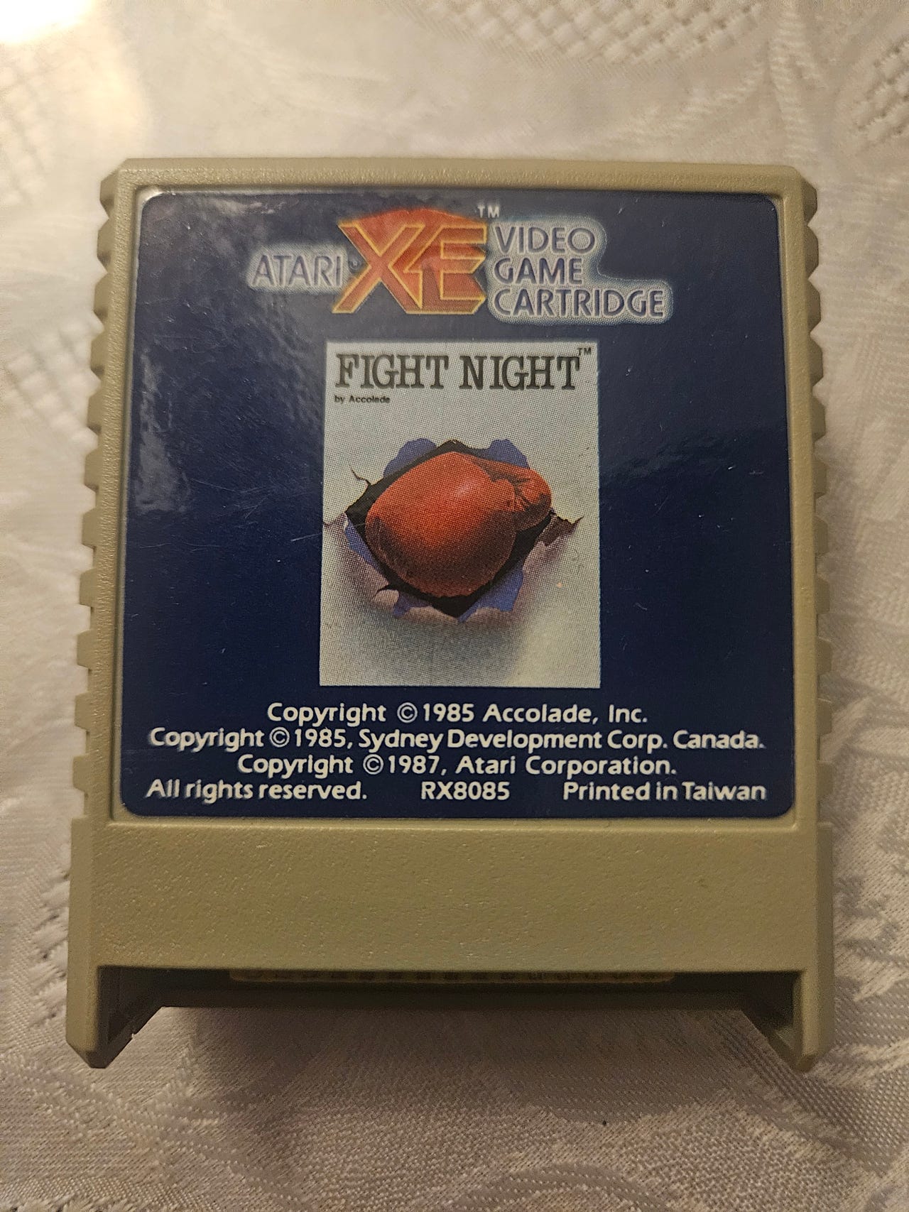 Atari XE – Fight Night (1985) – original spillkassett - Testet og ...