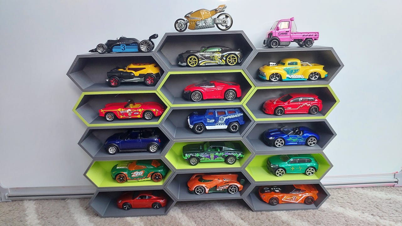 🚘 Modulært showbox / garasje til modellbiler HotWheels Hot Wheels ...