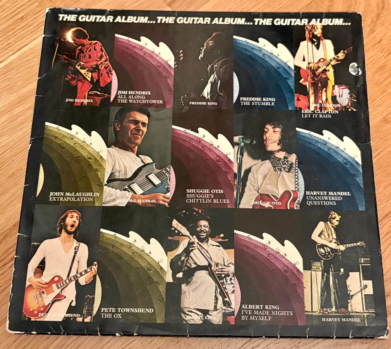 The Guitar Album 2xLP m/Hendrix, Clapton, Rory Gallagher, Link Wray ...
