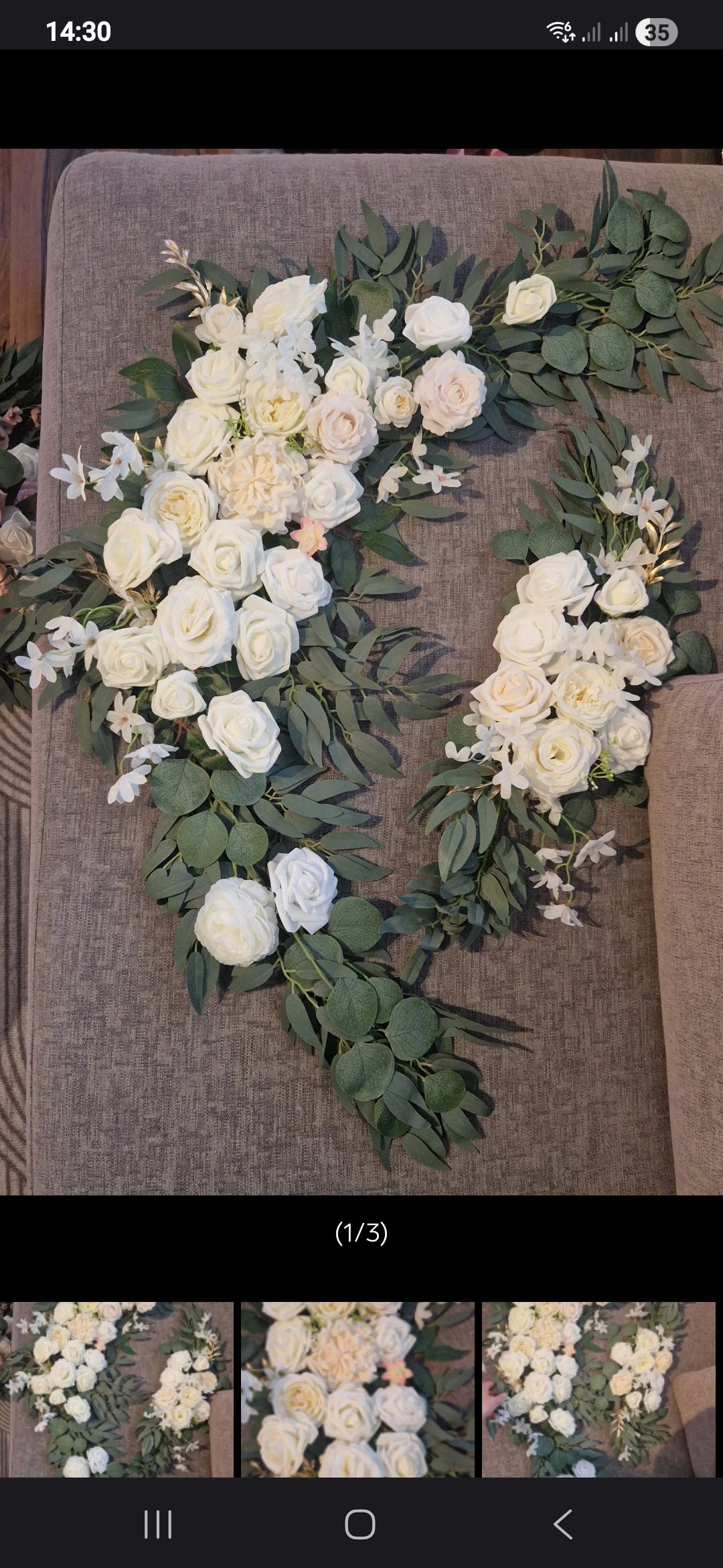 Nye store kunstig blomster til pynt / pynt til bryllup / dekorasjon ...
