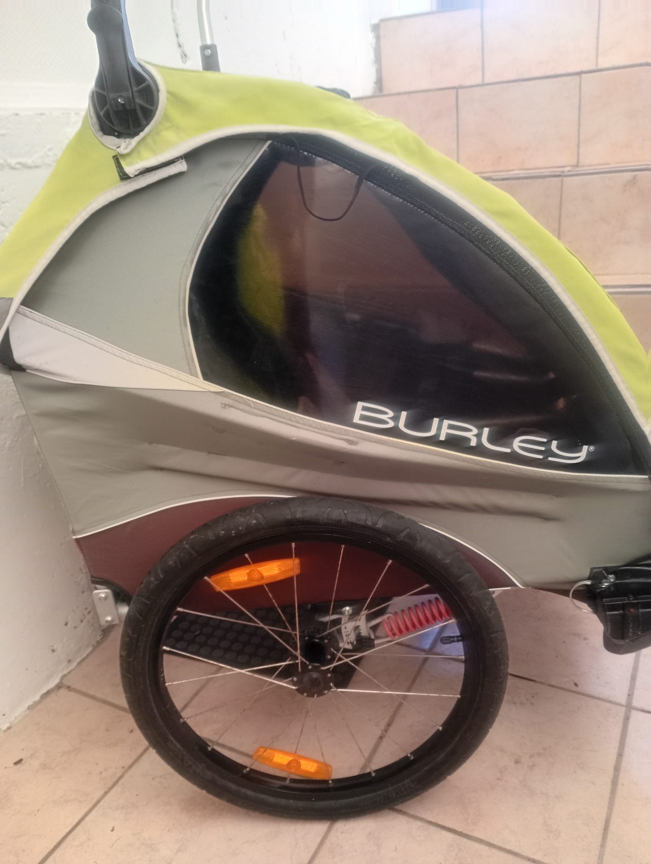 Burley sykkelvogn / barnevogn – 2 barn – trillehjul + sykkelfeste ...