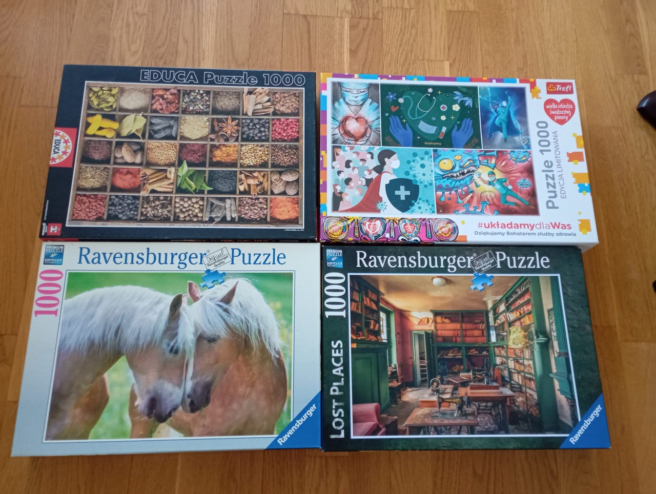 Fire puslespill 1000 brikker | FINN-torget