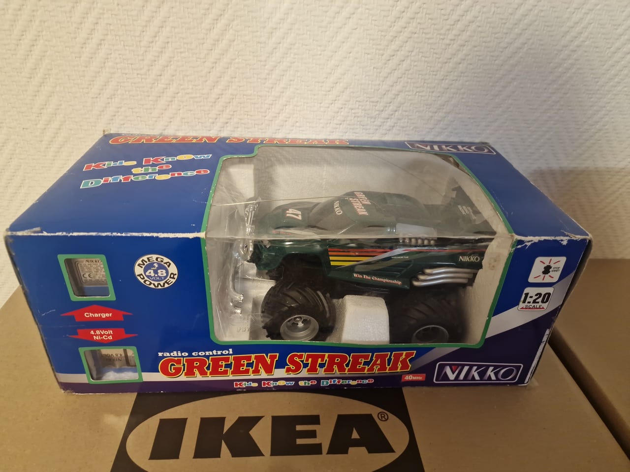 vintage nikko green streak radiostyrt bil - ubrukt i eske | FINN-torget