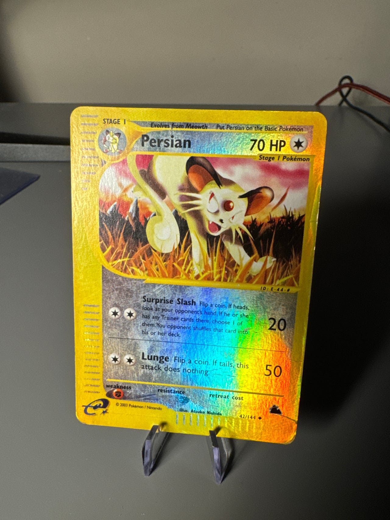 Persian [Reverse Holo] #42 Pokemon Skyridge | FINN-torget
