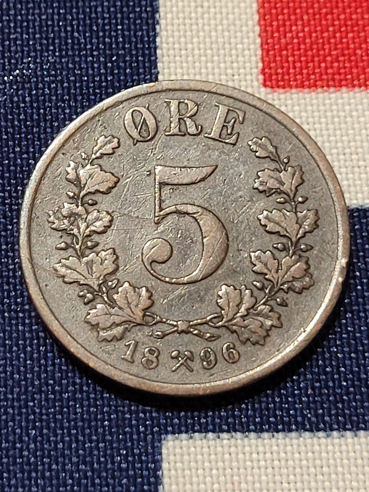 5 øre Norge 1896, Oscar II | FINN-torget