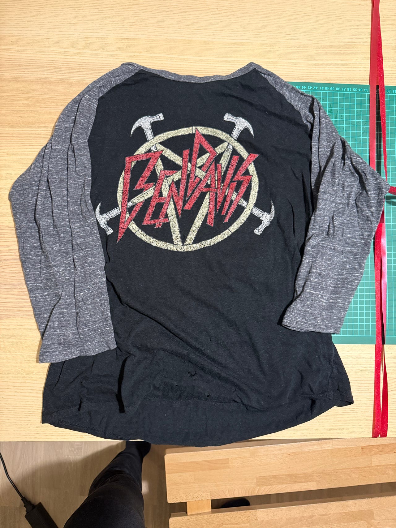 Vintage Ben Davis Japan - Slayer Hammer Shirt M / L Baseball / Raglan ...